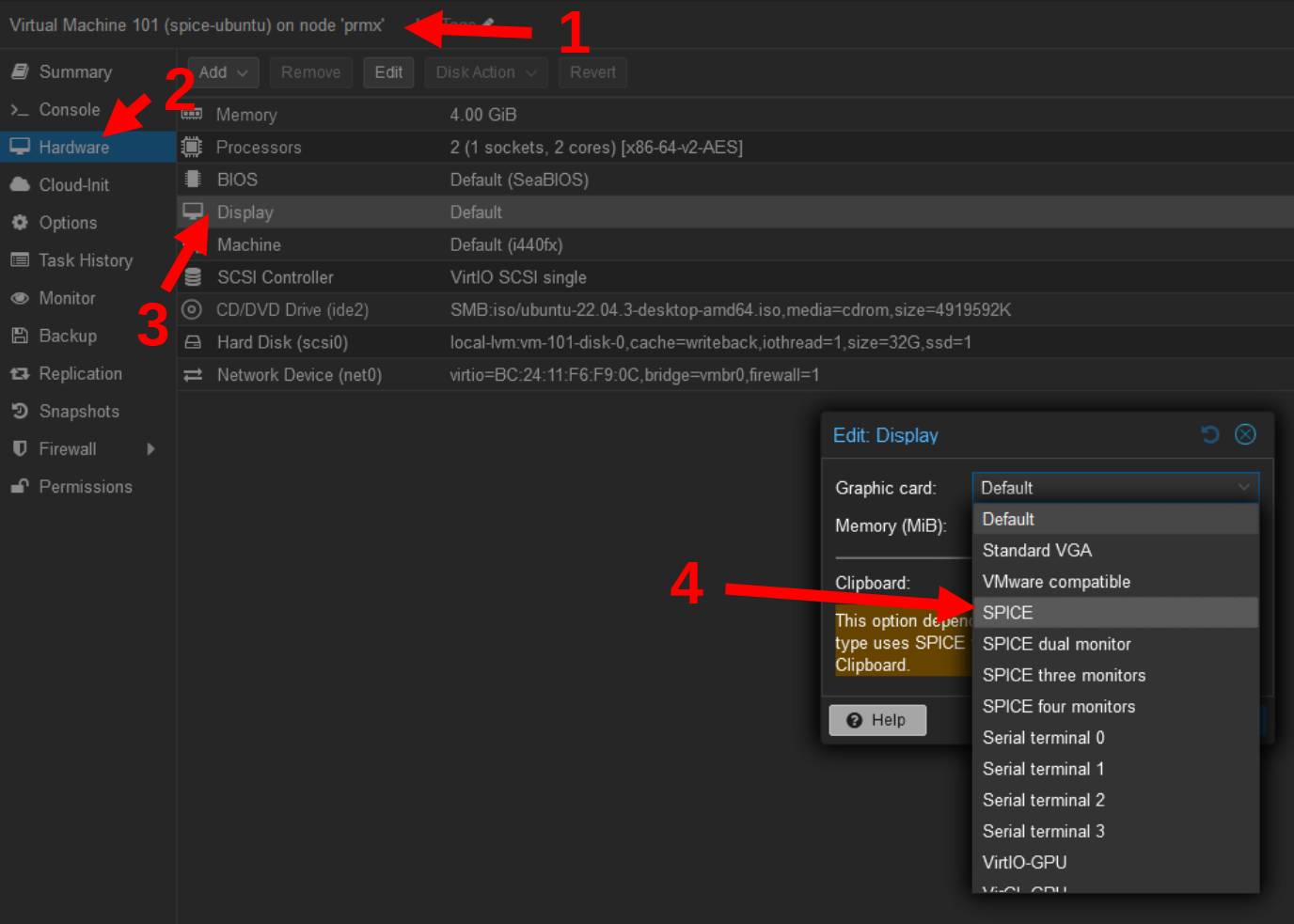 Proxmox : Utiliser la console SPICE depuis Windows vers une VM Ubuntu ...